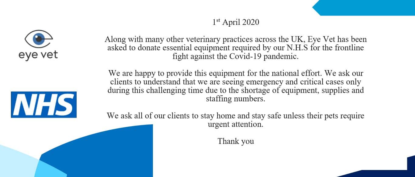 Helping the fight against Covid-19 - Eye Vet | Runcorn